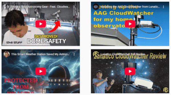 CloudWatcher - Leading Cloud Detection in Astronomy Observatories